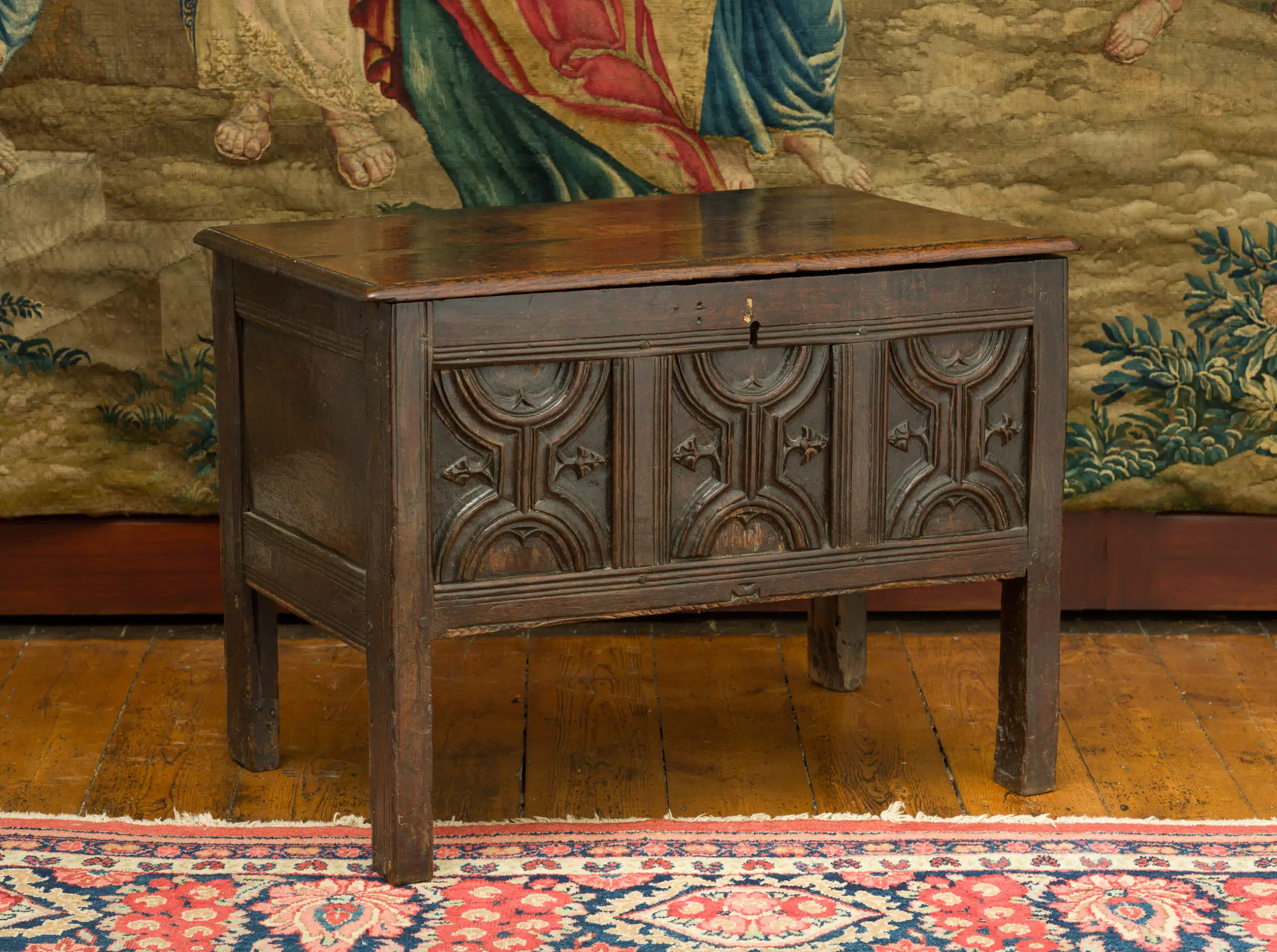 Henry VIII joined counter table - Marhamchurch Antiques